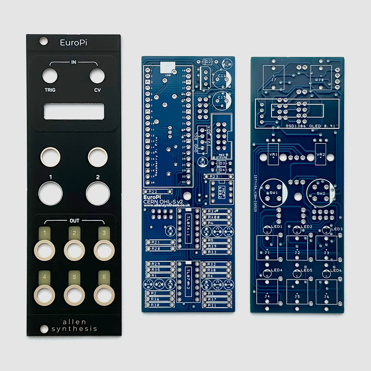 Allen Synthesis EuroPi PCB + malm.audio Panel – Oddvolt - Eurorack ...