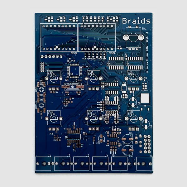 Mutable Instruments Braids PCB – Oddvolt - Eurorack Panels, PCBs and ...