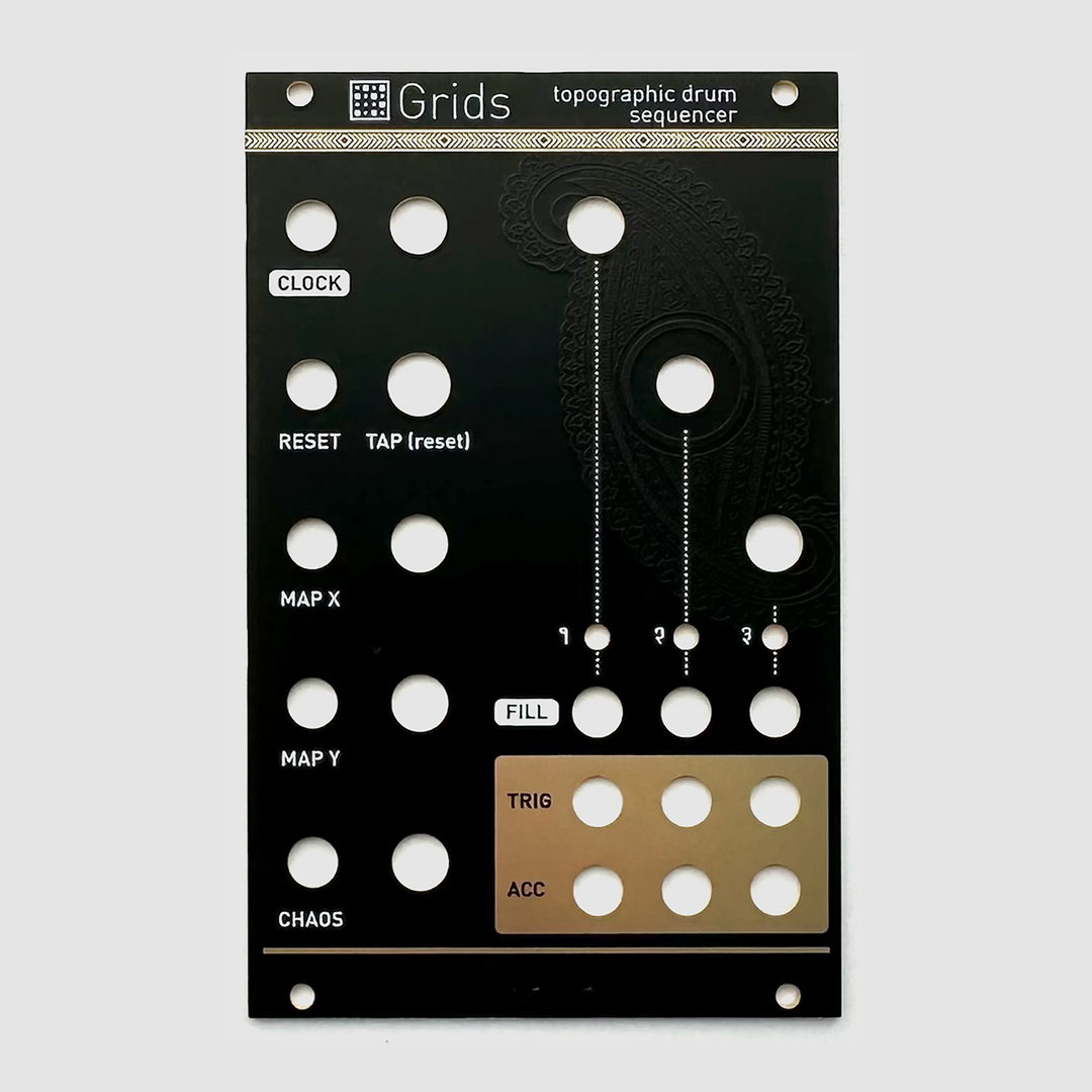 Black panel for Mutable Instruments Grids – Oddvolt - Eurorack Panels, PCBs and Parts for DIY