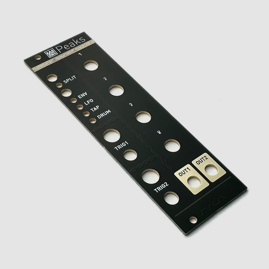 Black panel for Mutable Instruments Peaks – Oddvolt - Eurorack Panels ...