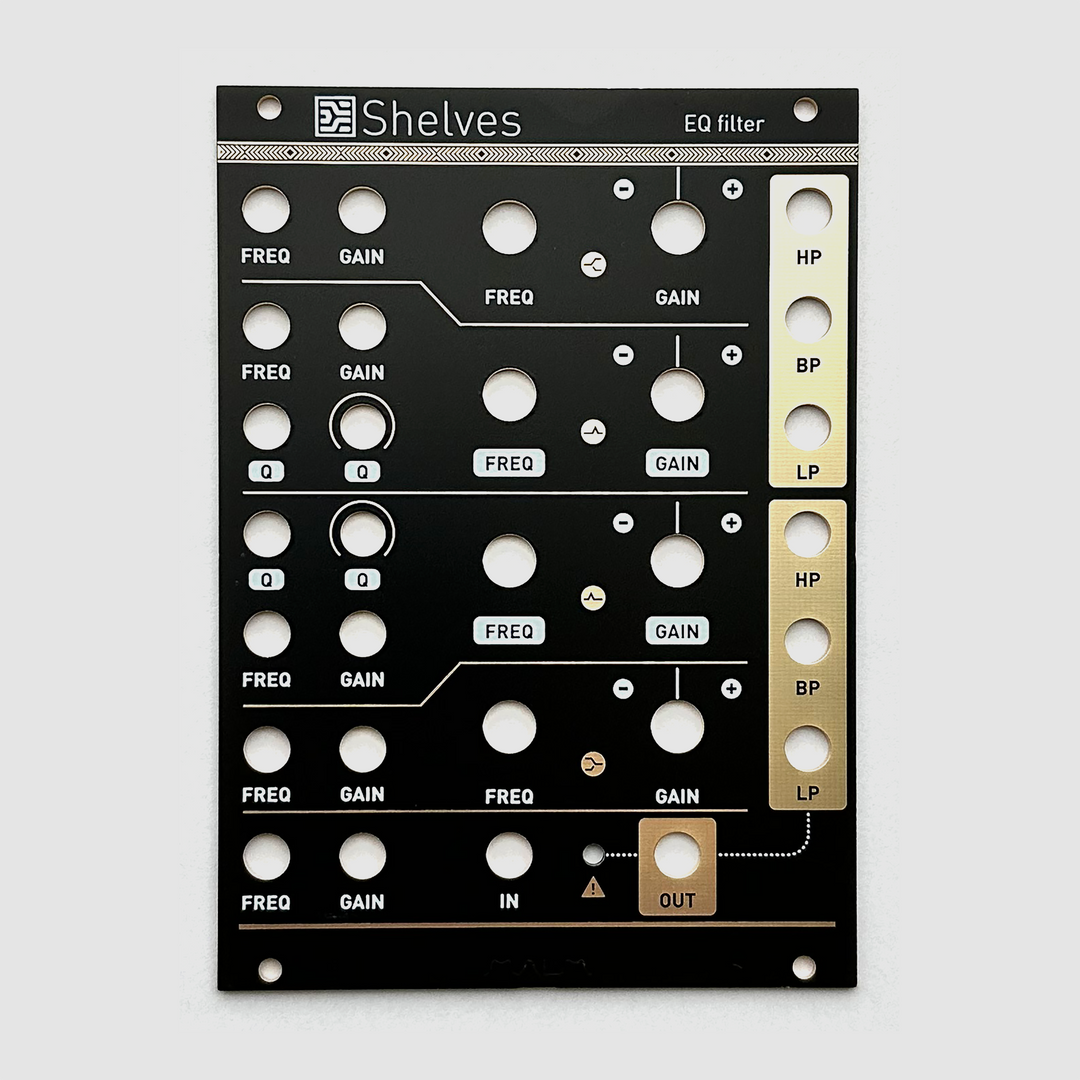 Black panel for Mutable Instruments Shelves 2 – Oddvolt - Eurorack ...