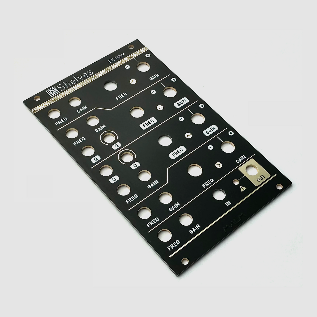 Black panel for Mutable Instruments Shelves – Oddvolt - Eurorack Panels ...
