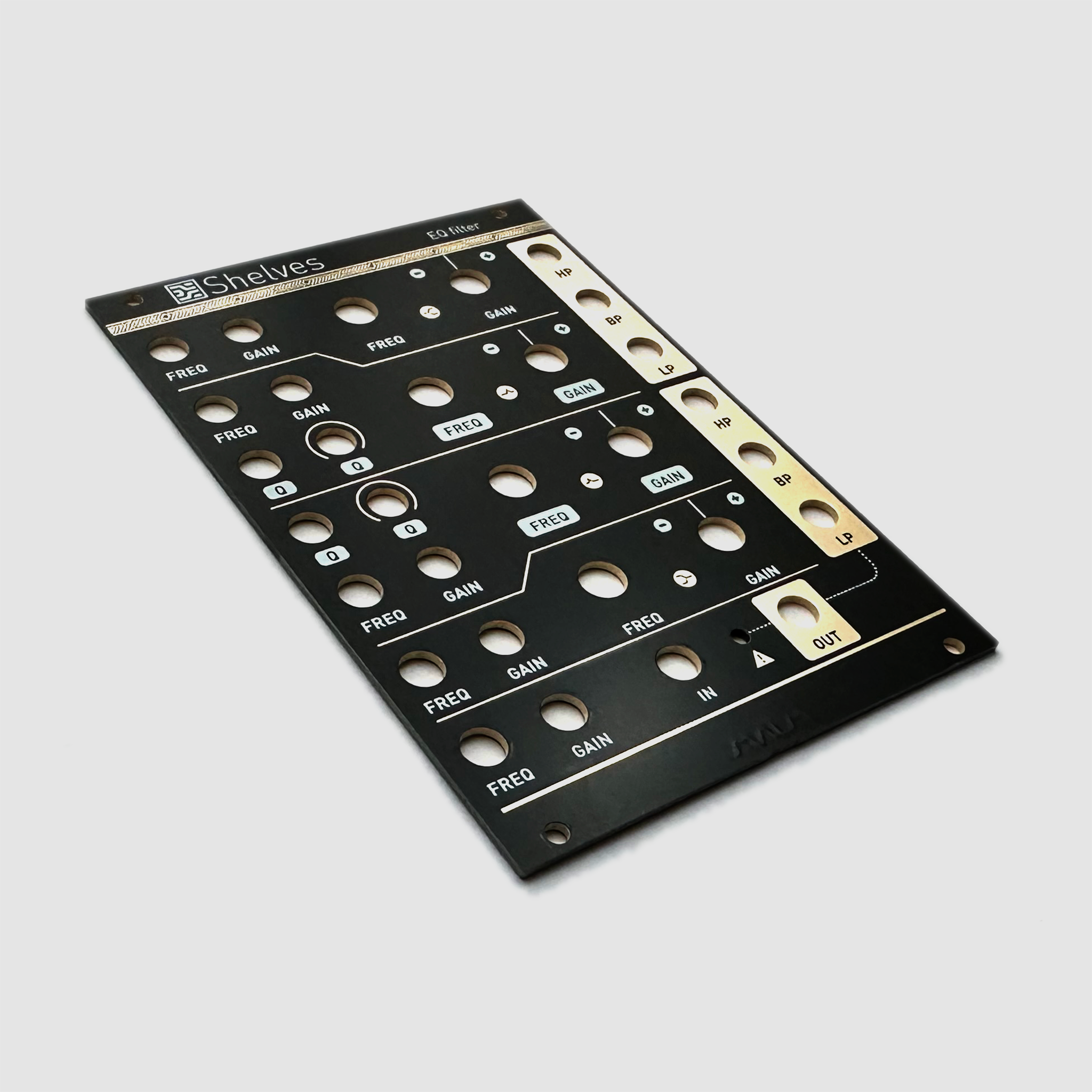 Black panel for Mutable Instruments Shelves 2 – Oddvolt - Eurorack ...